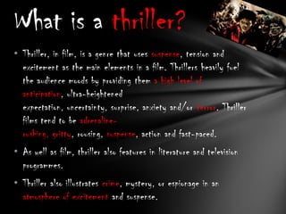 Thriller powerpoint blog | PPTX