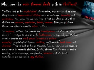 Thriller powerpoint blog | PPTX