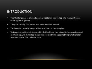 Thriller Research PowerPoint | PPT