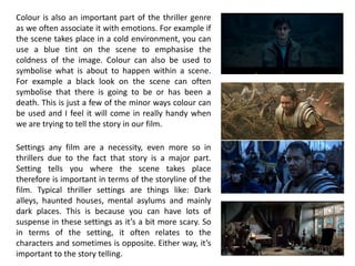 Research - Into the Thriller genre | PPTX