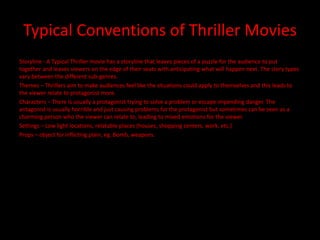 Thriller research | PPT
