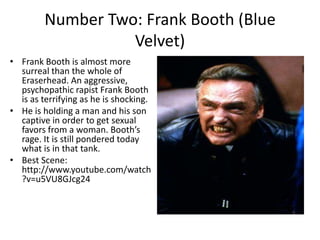 Thriller's best villains | PPT