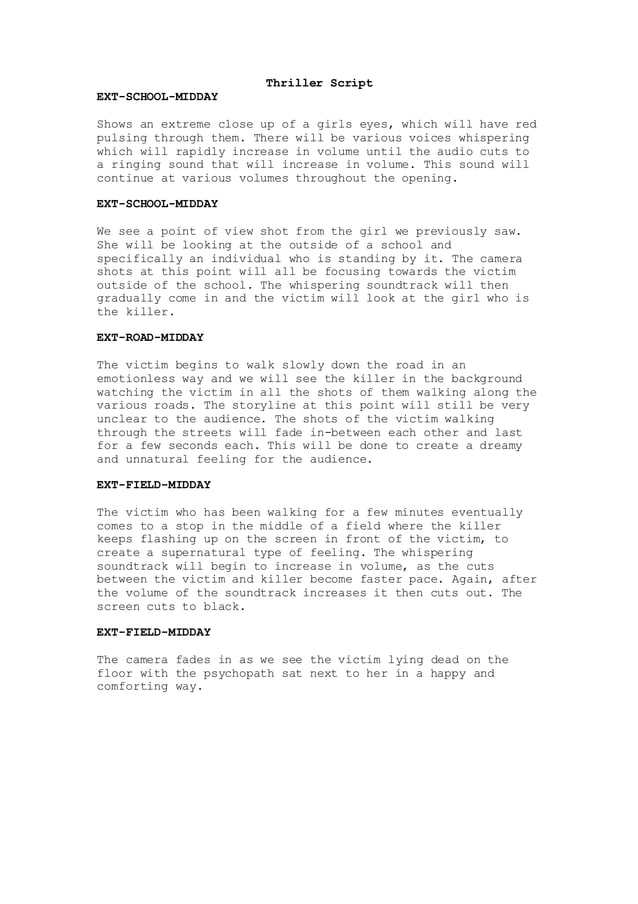 Thriller Script-John | PDF