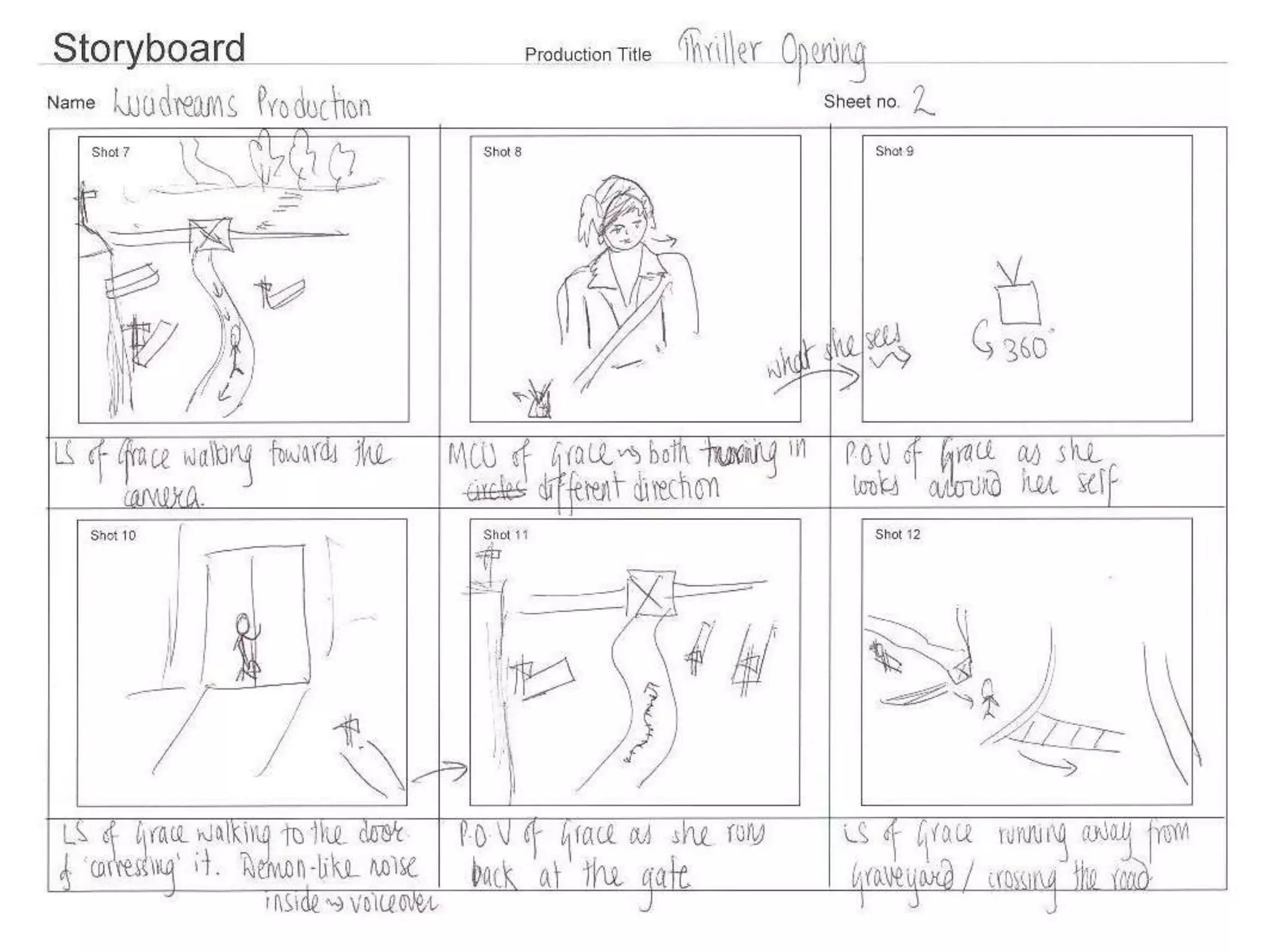 Thriller Storyboard | PPTX