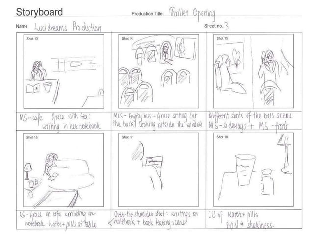 Thriller Storyboard | PPTX