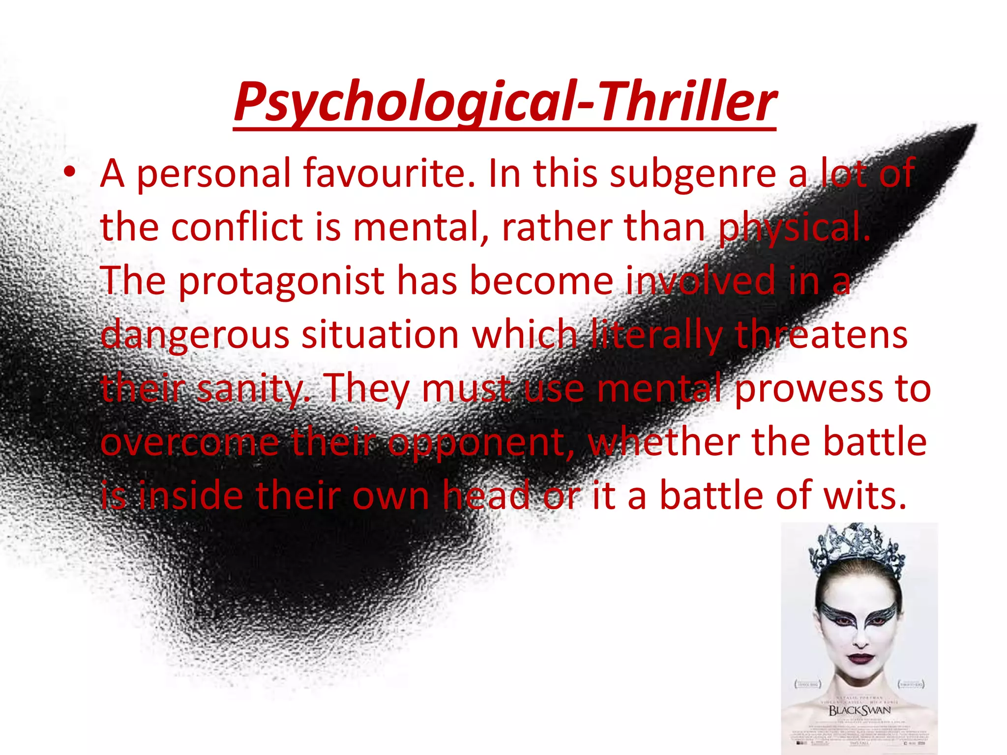 Thriller subgenres | PPT