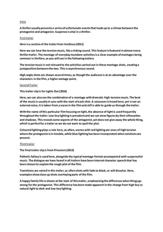 Thriller trailers transcript | PDF