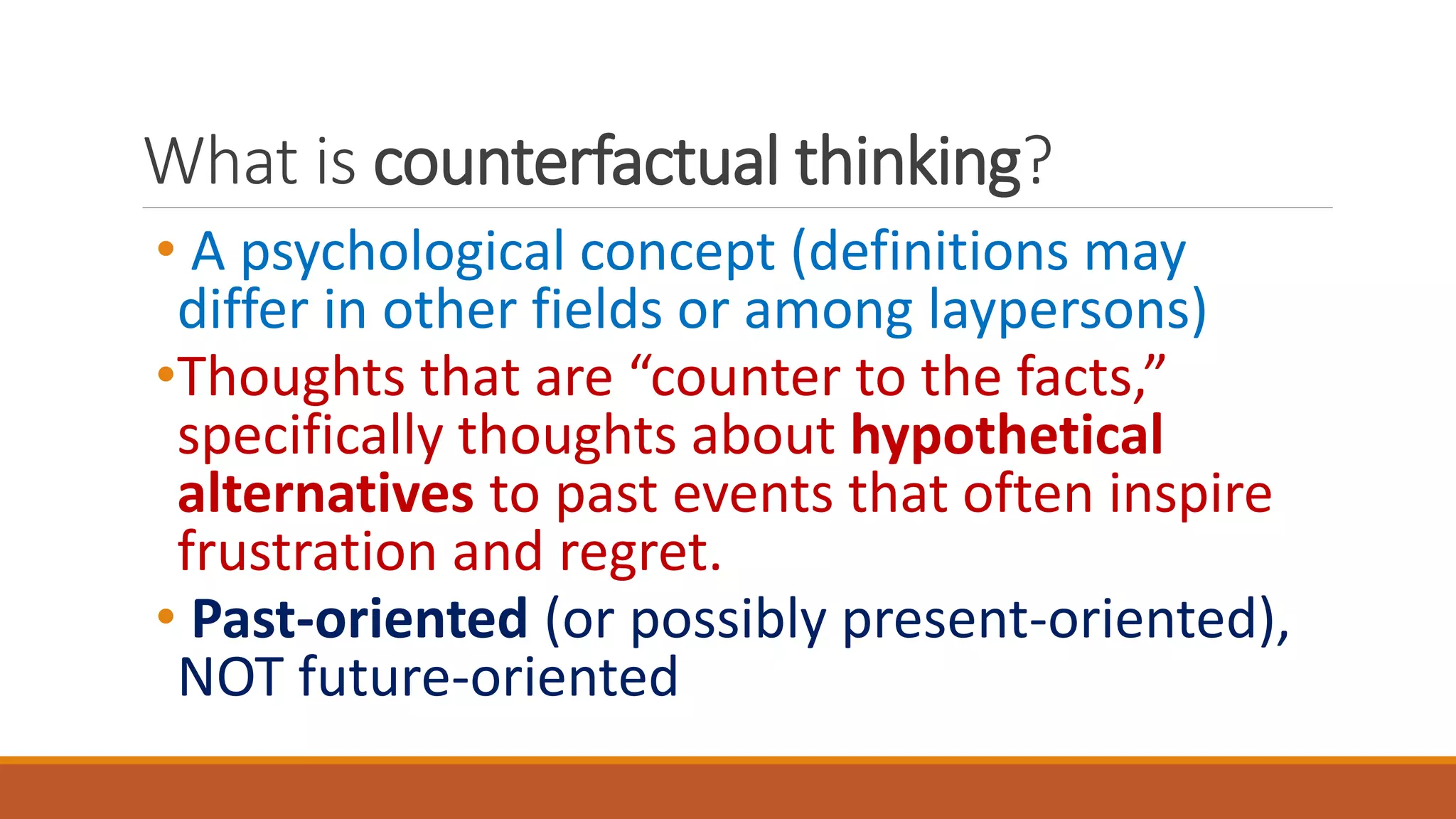 A Review of “Counterfactual thinking and the first instinct fallacy” by ...