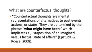 A Review of “Counterfactual thinking and the first instinct fallacy” by ...