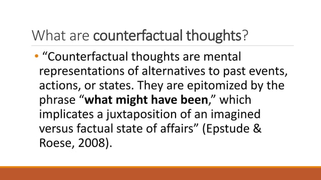 A Review of “Counterfactual thinking and the first instinct fallacy” by ...