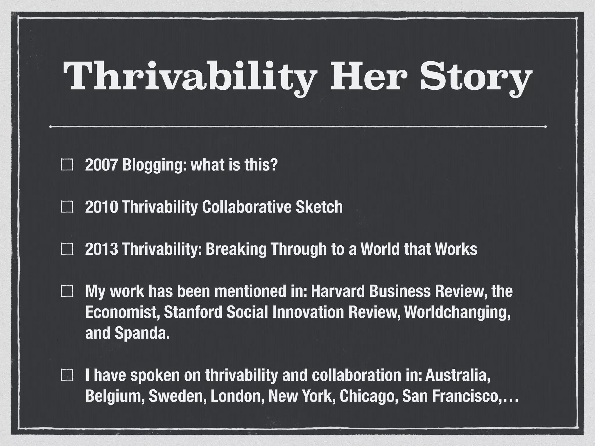 Thrivability @ Thrivable Future Salon | PDF