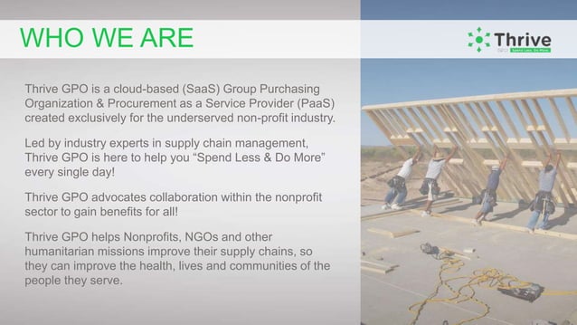Thrive GPO Introduction | PPT