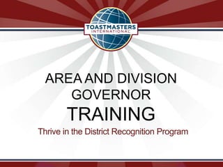 Thrive in the District Recognition Program | PPT