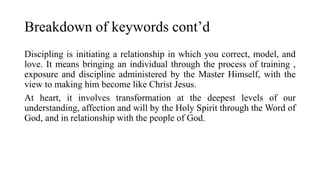 THRIVING AS A DISCIPLING COMMU NITY.pptx