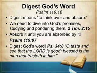 Thriving With The Word Of God | PPT