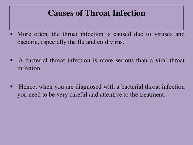 Causes Of Throat Infections