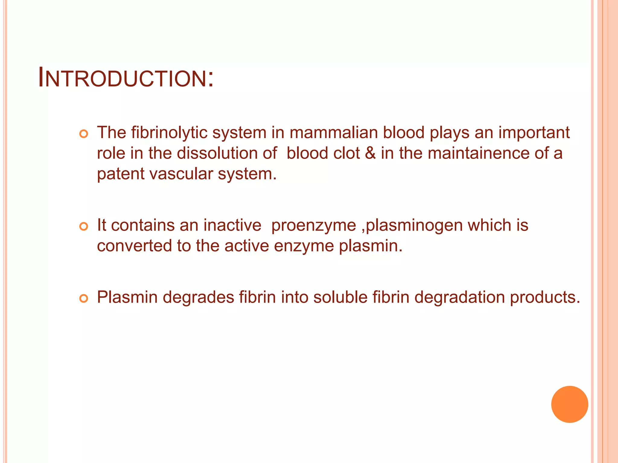 Thrombin activable fibrinolysis inhibitor (tafi) role | PPT