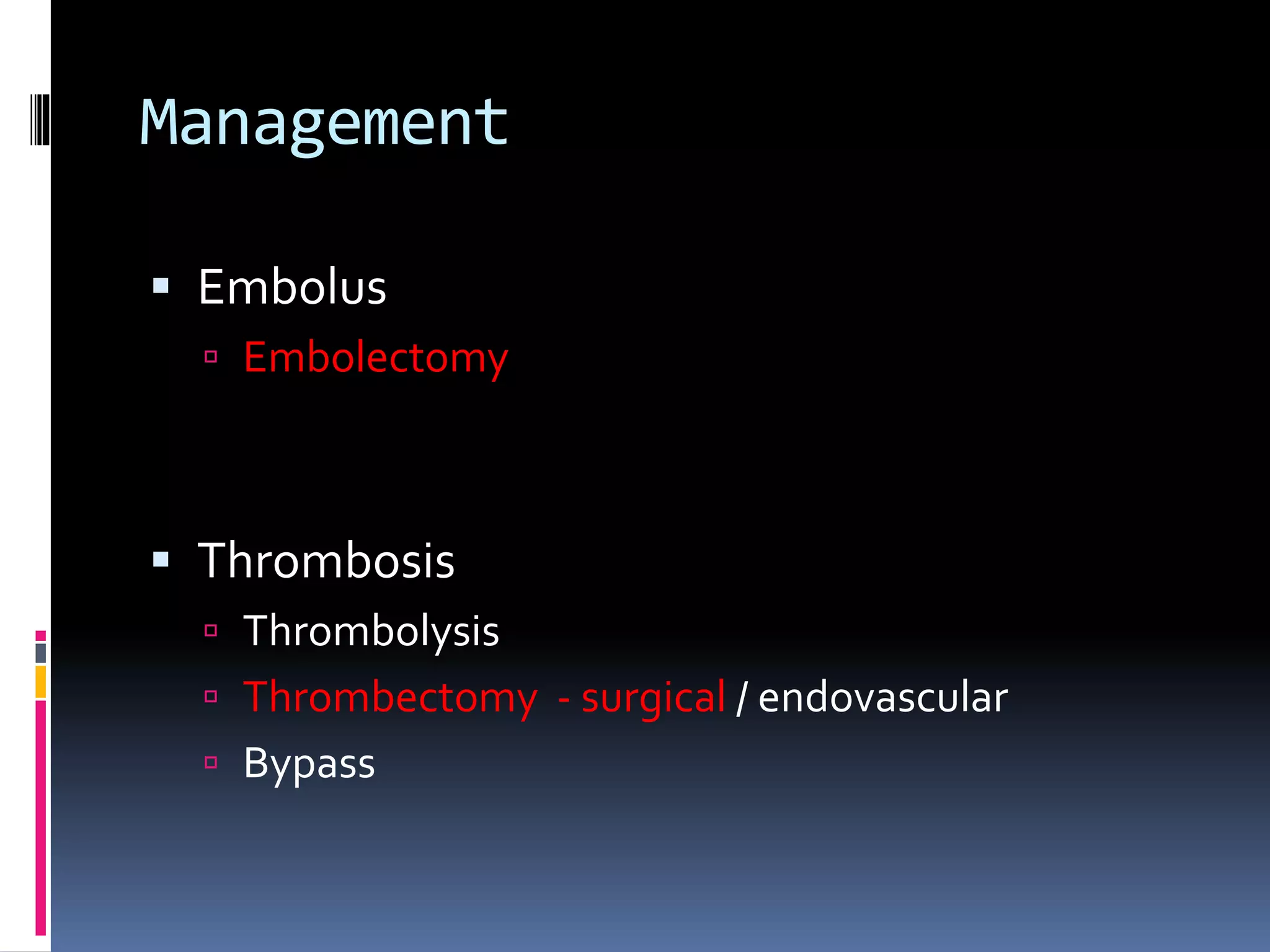 Thrombo embolectomy | PPTX