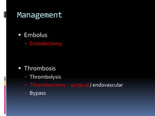 Thrombo embolectomy | PPTX