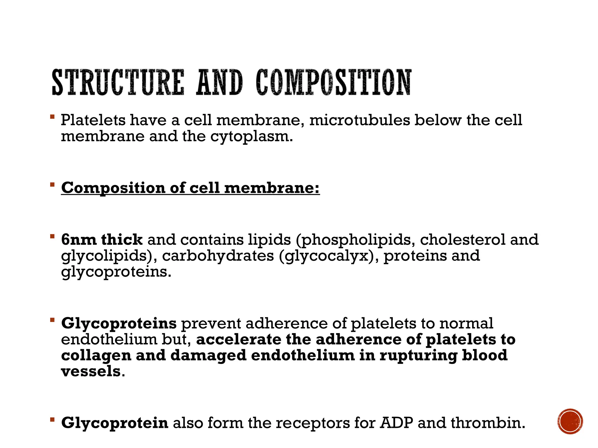 Thrombocyte For Undergraduate Students Of Allied Sciences | PPT