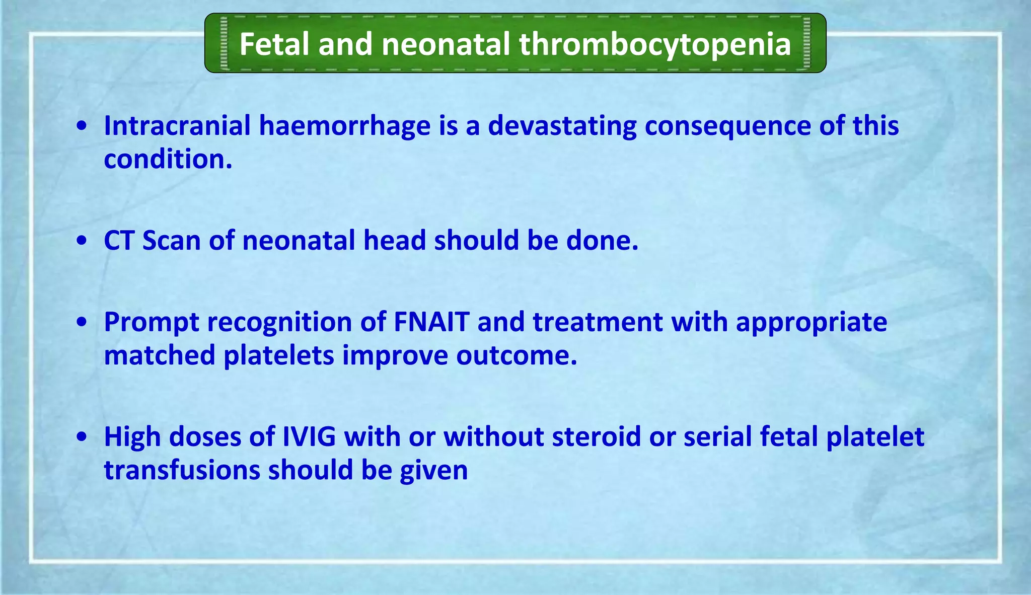 Thrombocytopaenia in pregnancy | PPT