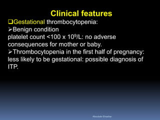 Thrombocytopenia during pregnancy | PDF