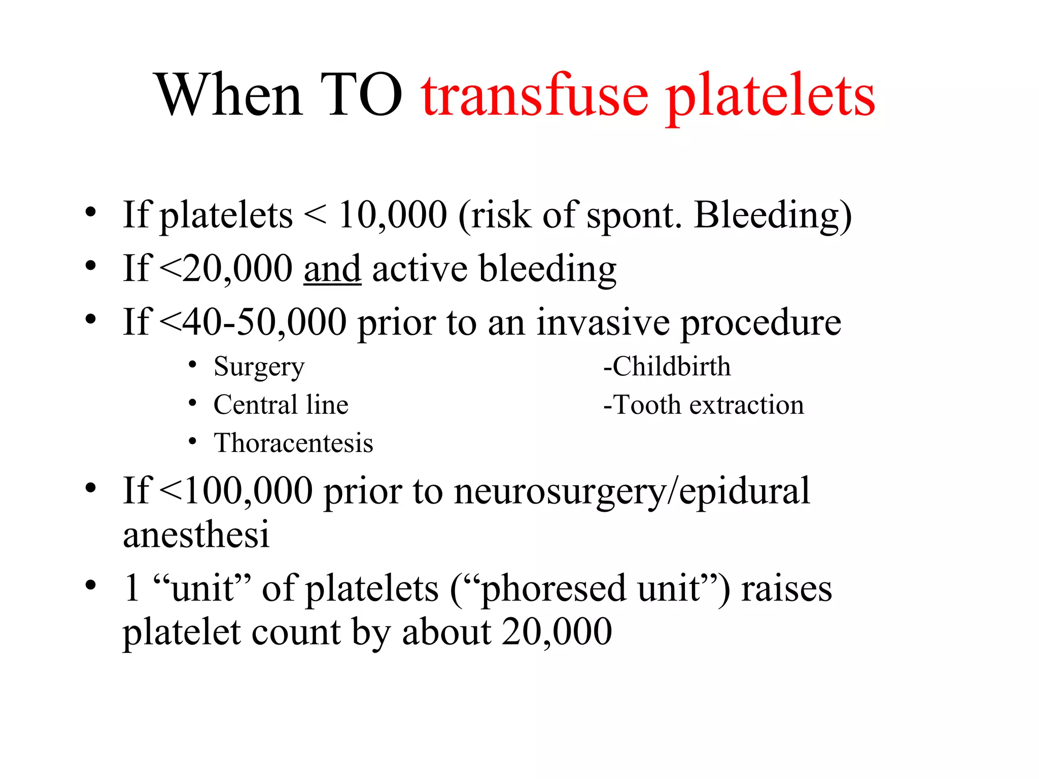 Thrombocytopenia | PPT