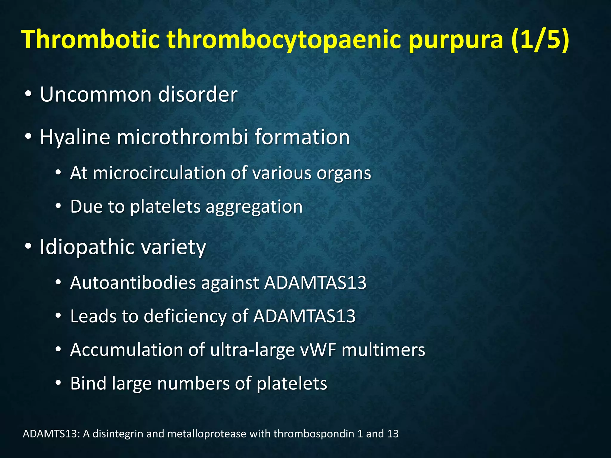 Thrombocytopenia | PPTX