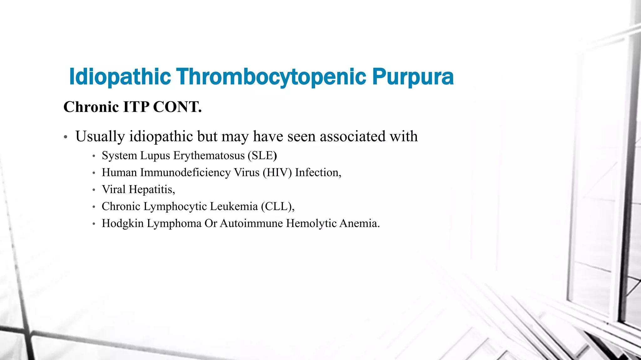 Thrombocytopenia and ITP | PPTX | Blood Disorders | Diseases and Conditions