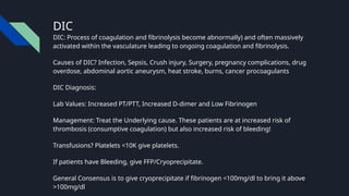 Thrombocytopenia lecture including causes | PPTX