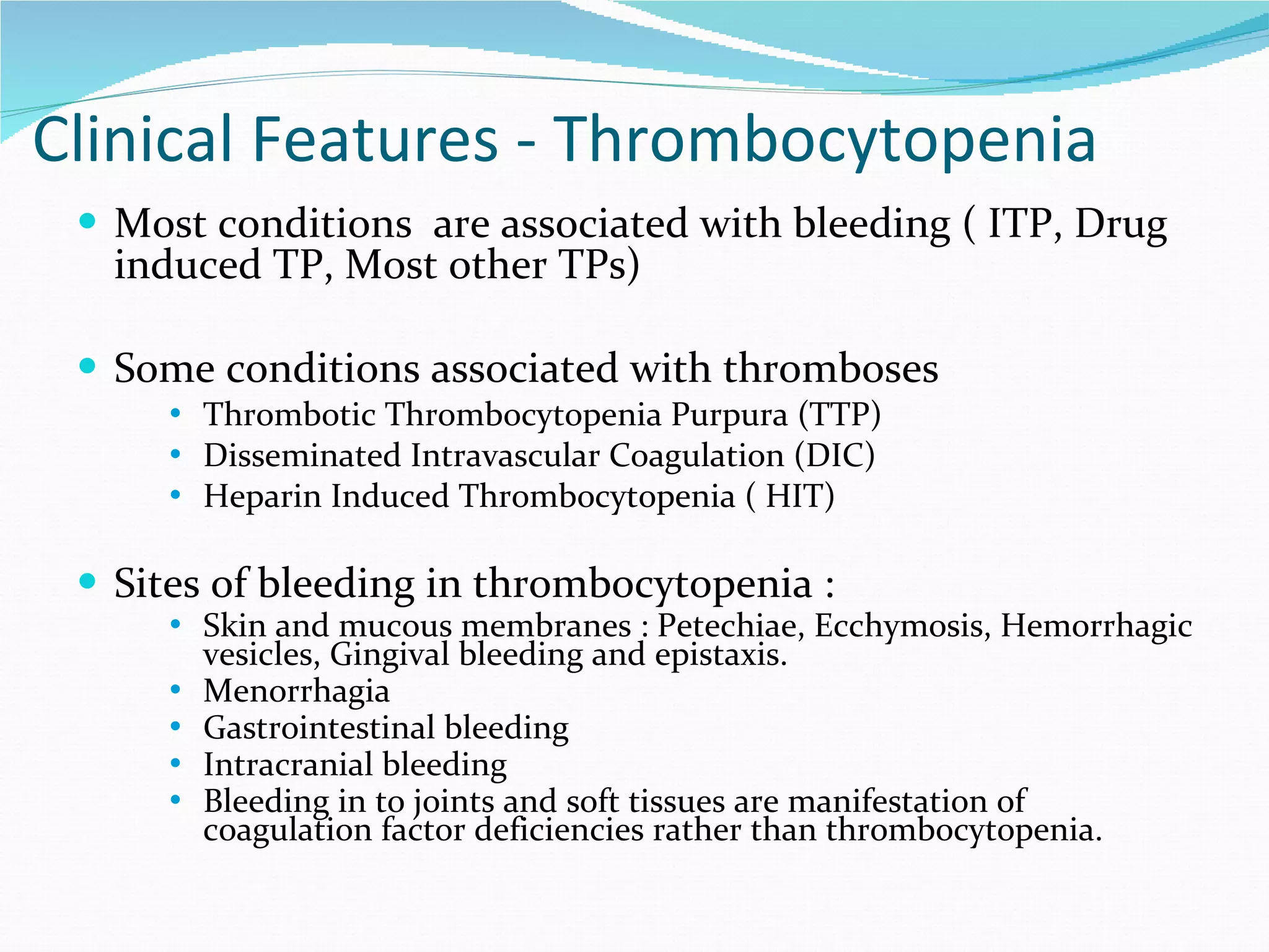 Thrombocytopenia | PPT