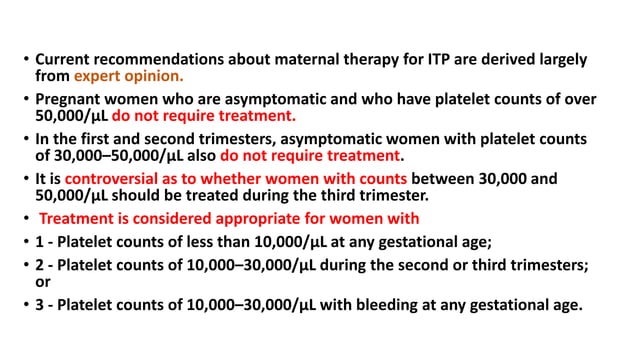 Thrombocytopenia during pregnancy | PPTX | Blood Disorders | Diseases ...