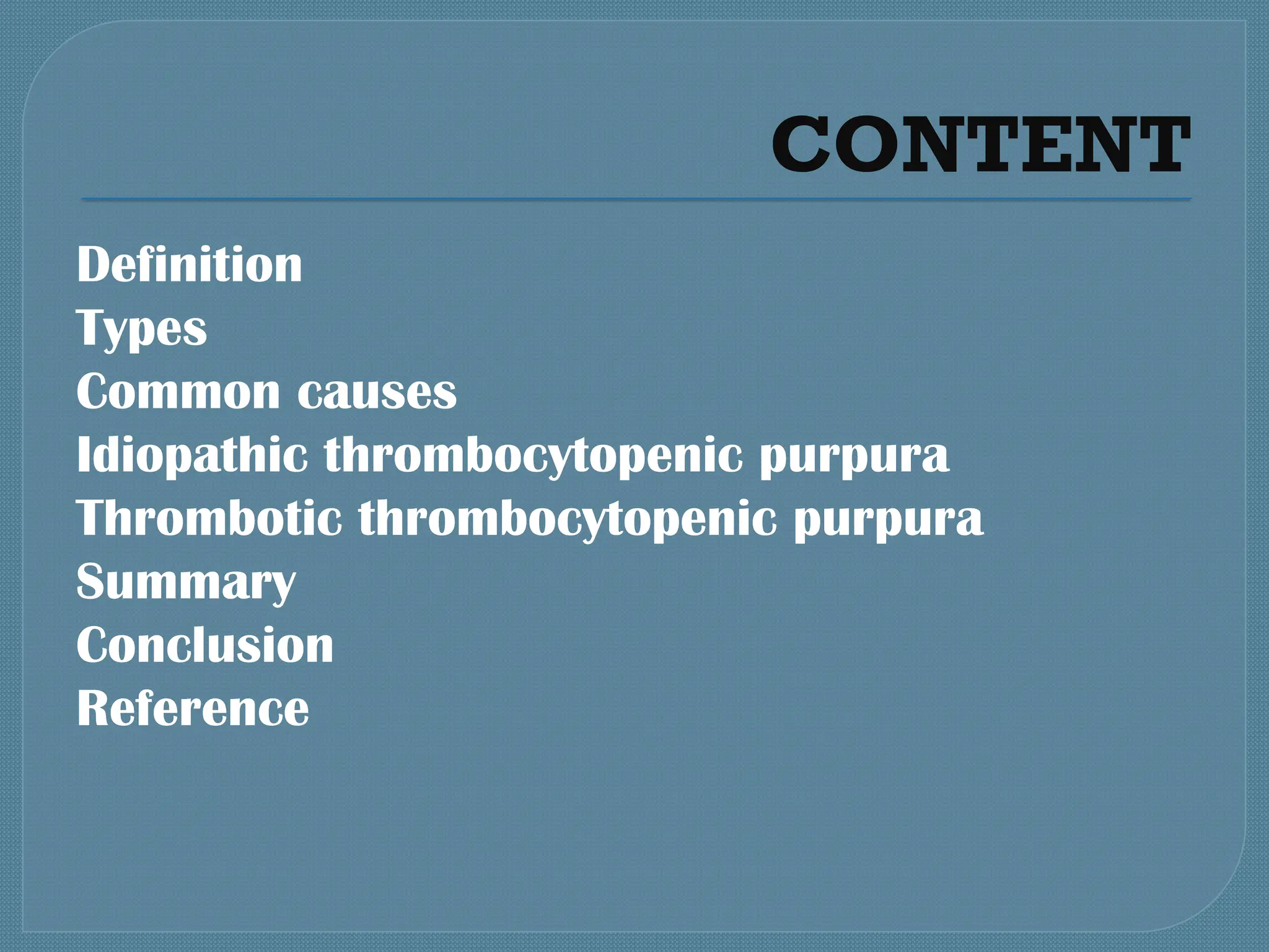 THROMBOCYTOPENIC THROMBOCYTOPENIC THROMBOCYTOPENIC | PPTX