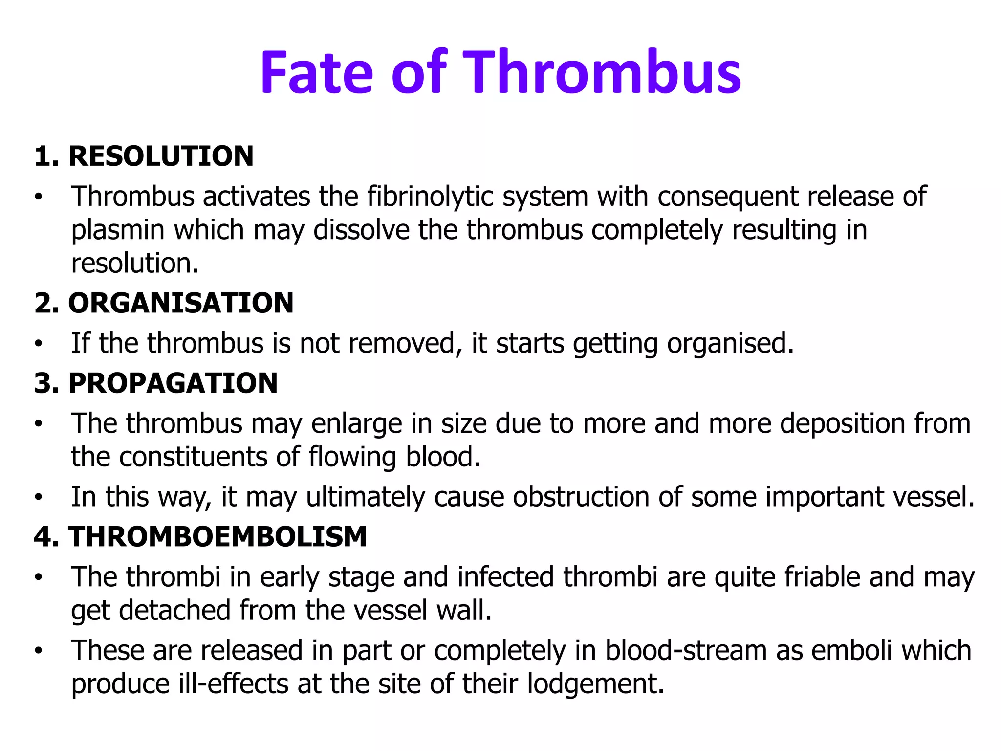 THROMBOSIS | PPTX