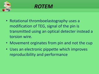 Thromboelastography | PPTX