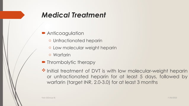 Thromboembolic Disorders (Deep Vein Thrombosis).pptx | Blood Disorders ...