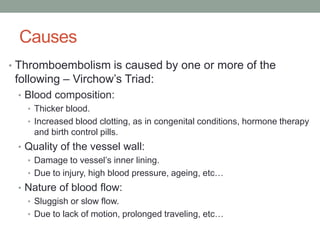 Thromboembolism and Elderly | PPTX