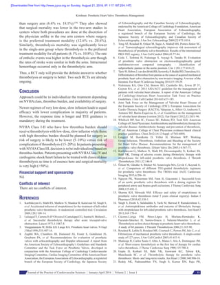 Thrombolysis of thrombosed prosthetic heart valve | PDF