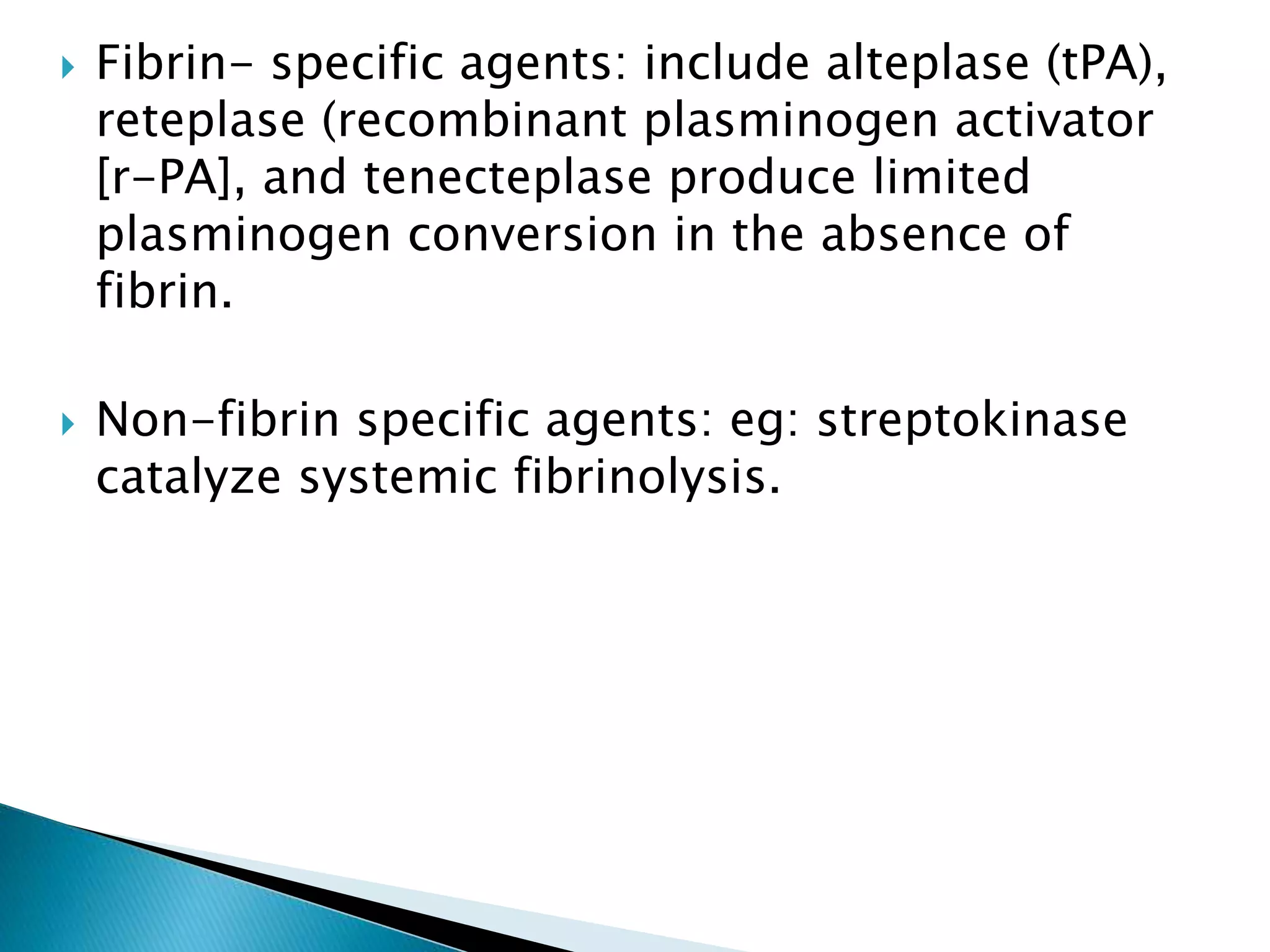 Thrombolytic agent | PPTX