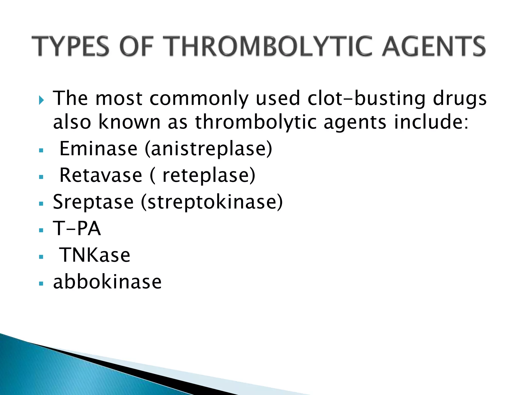 Thrombolytic agent | PPTX