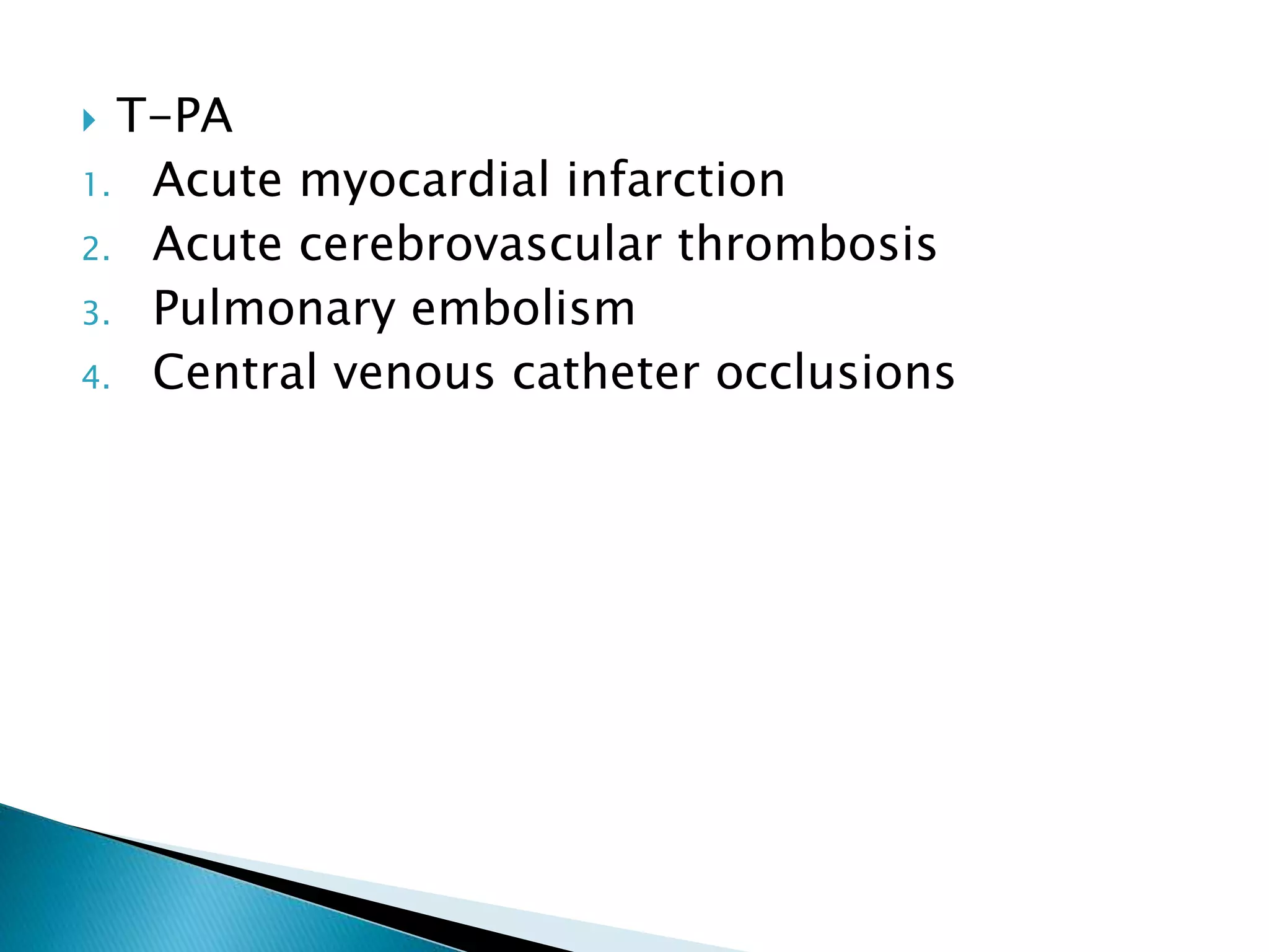 Thrombolytic agent | PPTX