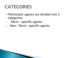 Thrombolytic agent | PPTX