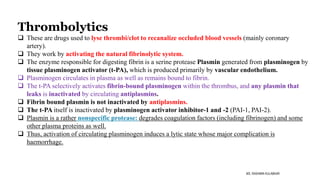 Thrombolytics ppt | PPTX