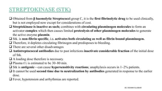 Thrombolytics ppt | PPTX