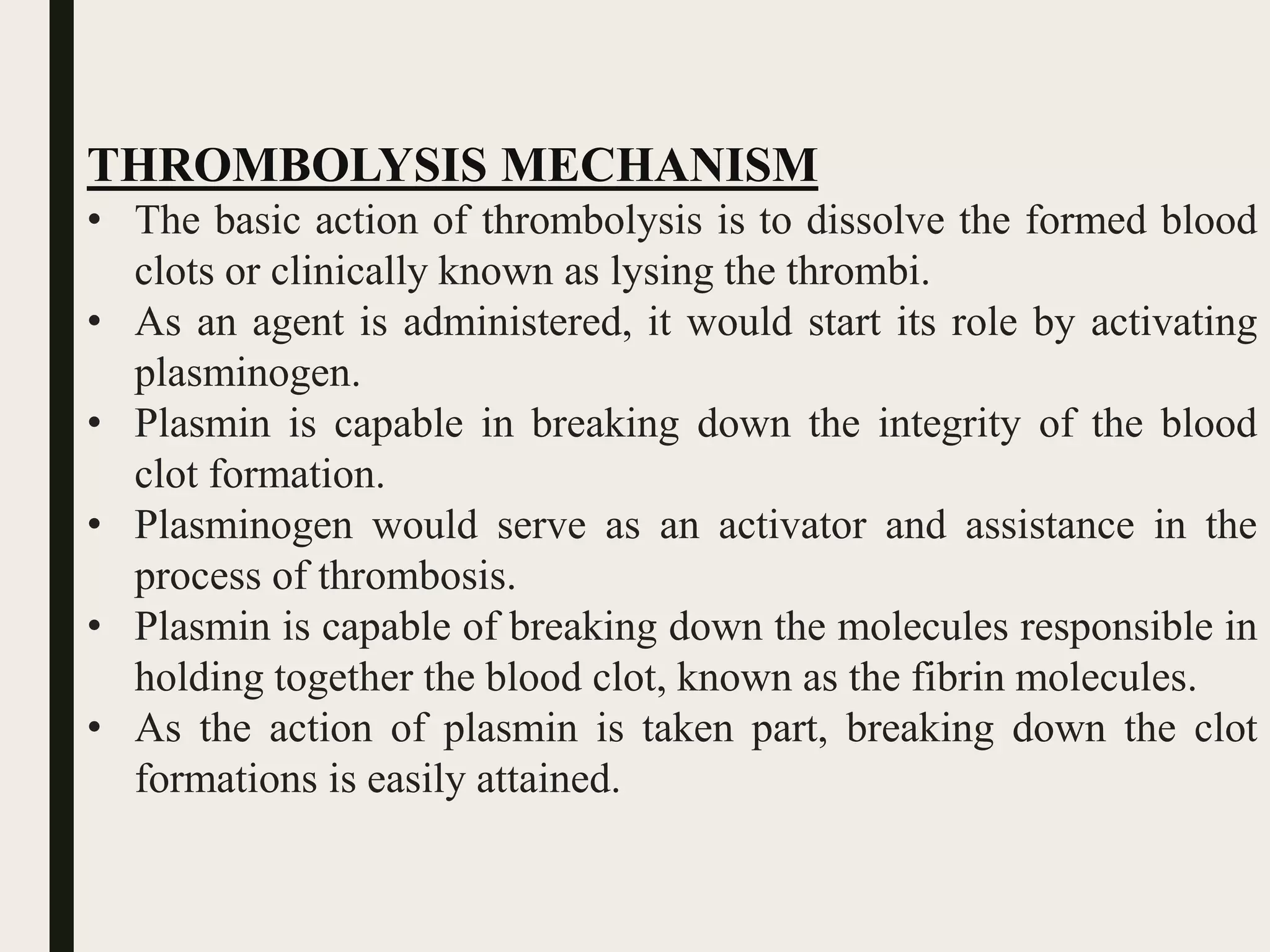 Thrombolytics agents | PPTX