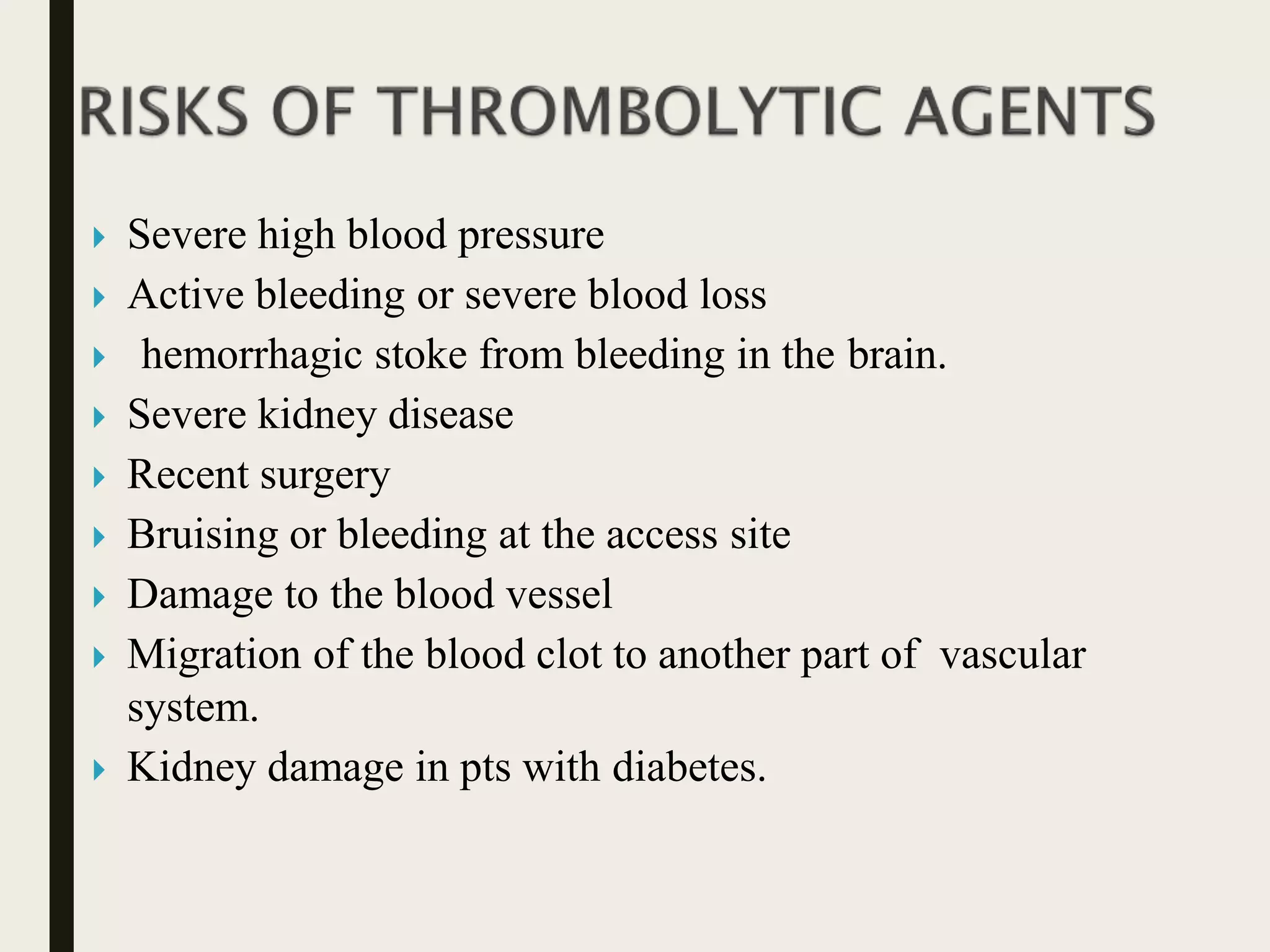 Thrombolytics agents | PPTX