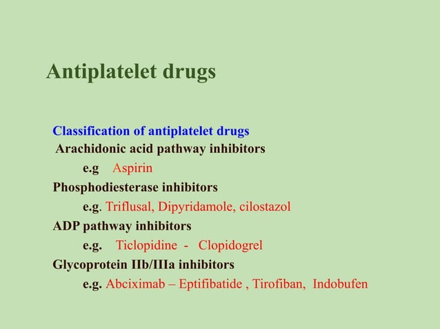 Thrombolytics, anticoagulants & antiplatelets | PPT