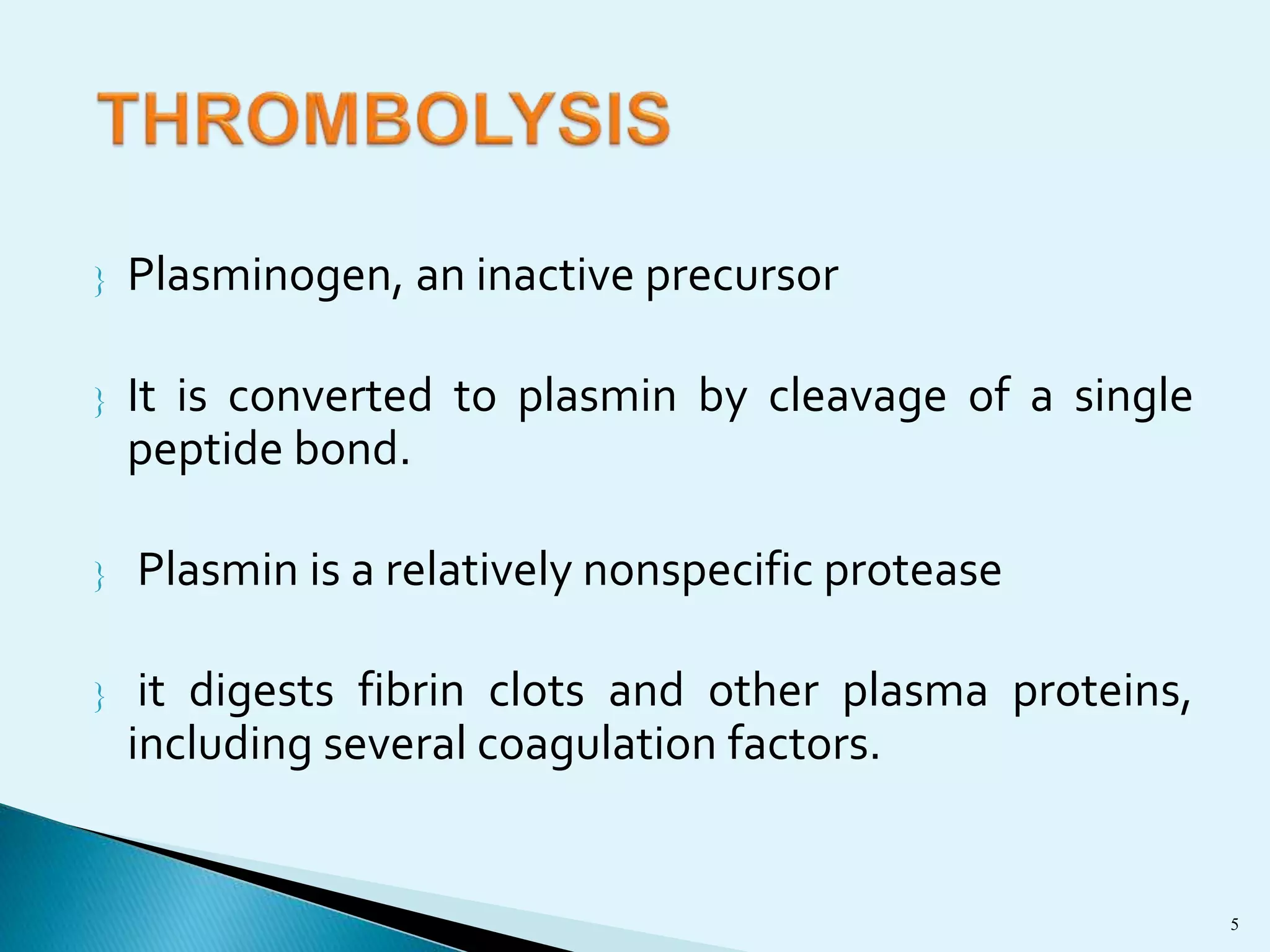 Thrombolytics ppt | PPT