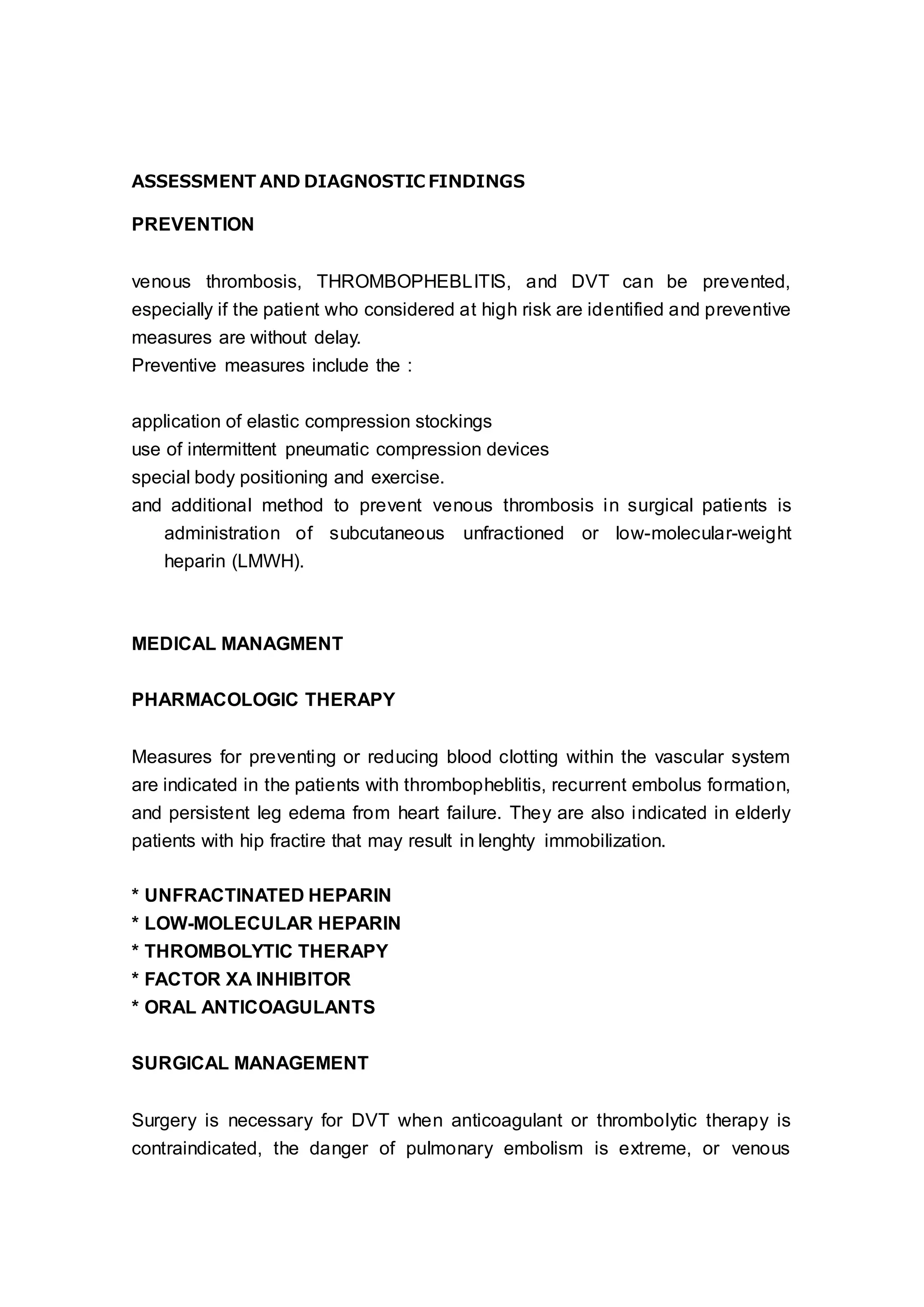VENOUS DISORDERS (thrombopheblitis) | DOC