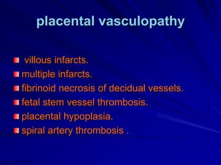Thrombophilia adverse pregnancy outcomes | PPT